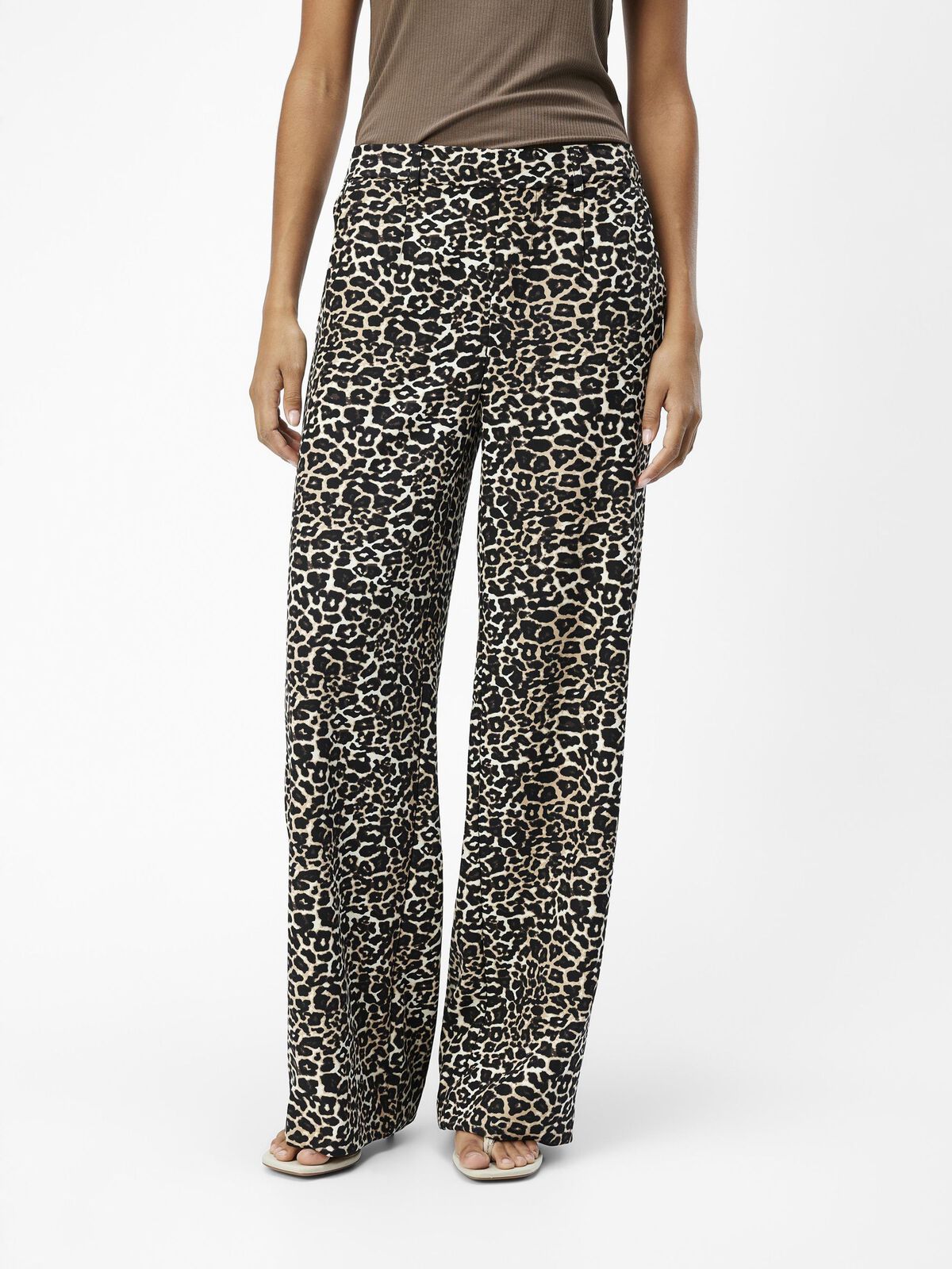 PRINTED WIDE-LEG TROUSERS | White | .OBJECT CI UK