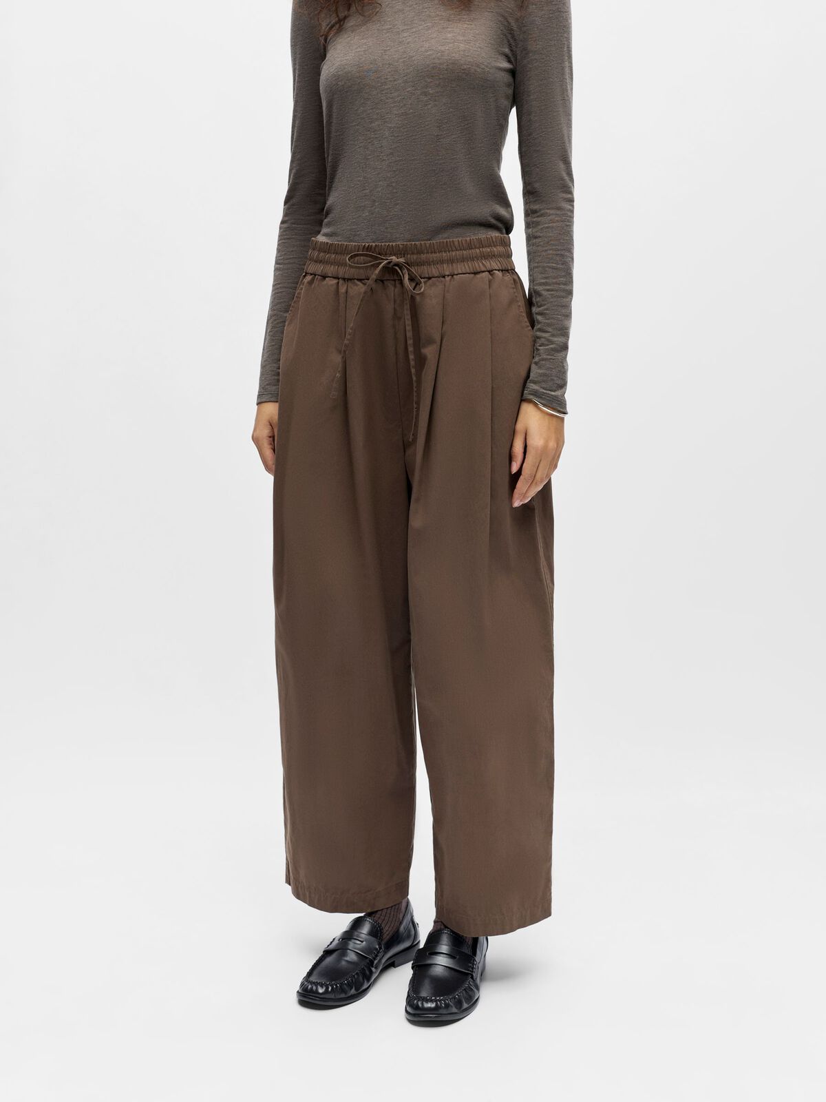 WIDE LEG TROUSERS | Brown | .OBJECT CI UK