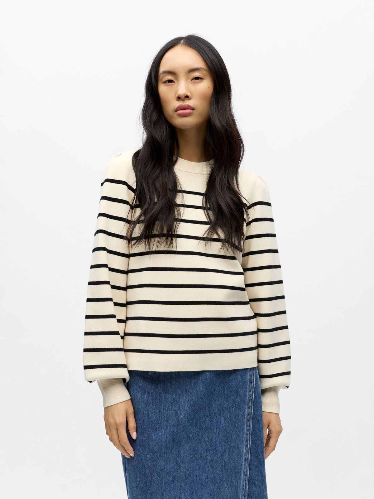 BALLOON SLEEVED JUMPER | Grey | .OBJECT CI UK