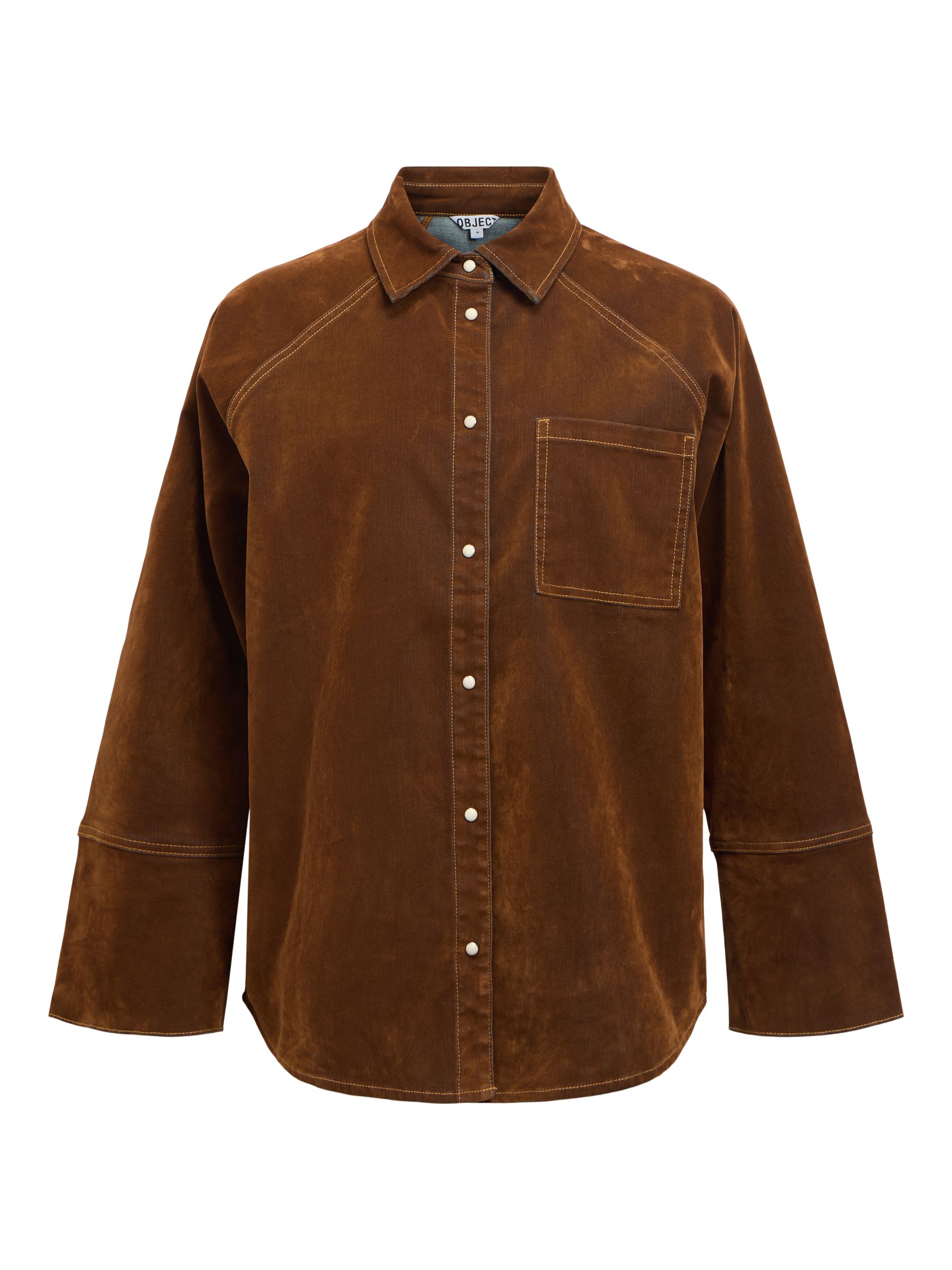VELOUR SHACKET | Brown | .OBJECT CI Spain