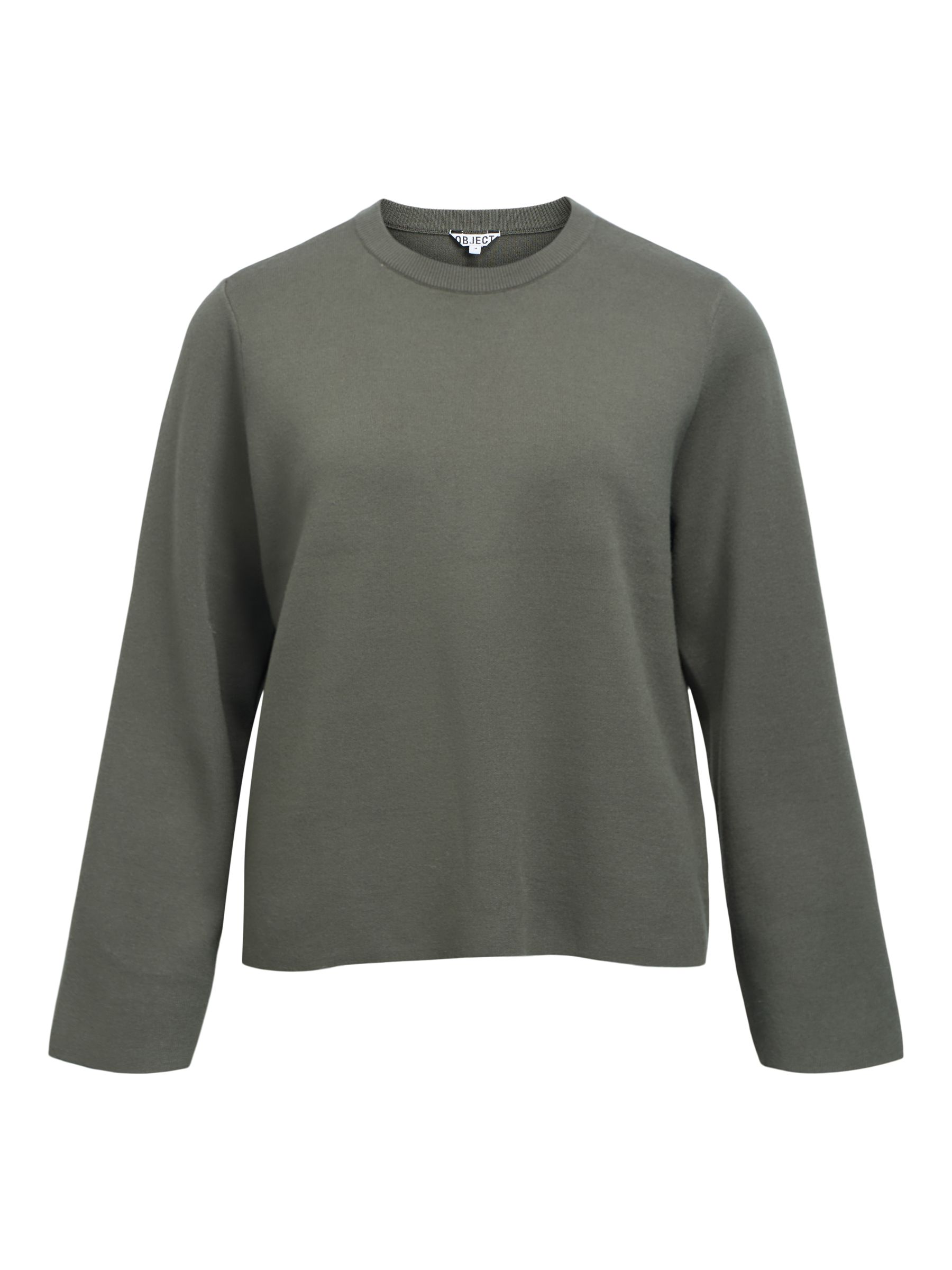 LONG SLEEVED KNITTED PULLOVER | Grey | .OBJECT CI UK