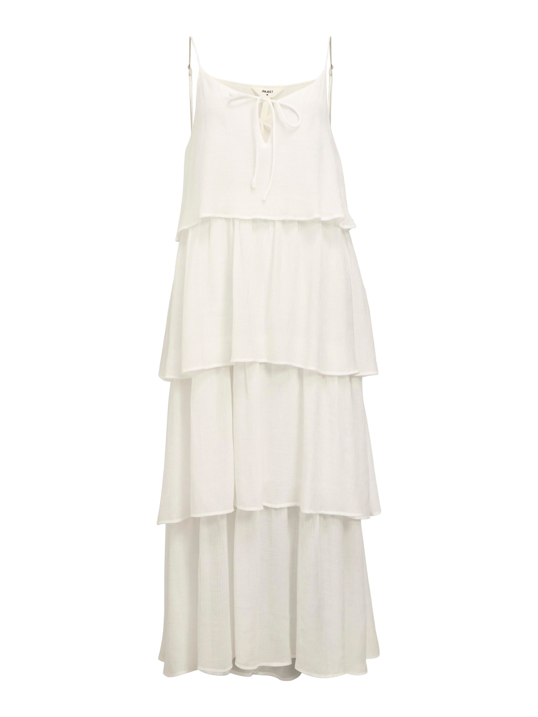 TIERED MAXI DRESS | White | .OBJECT CI UK